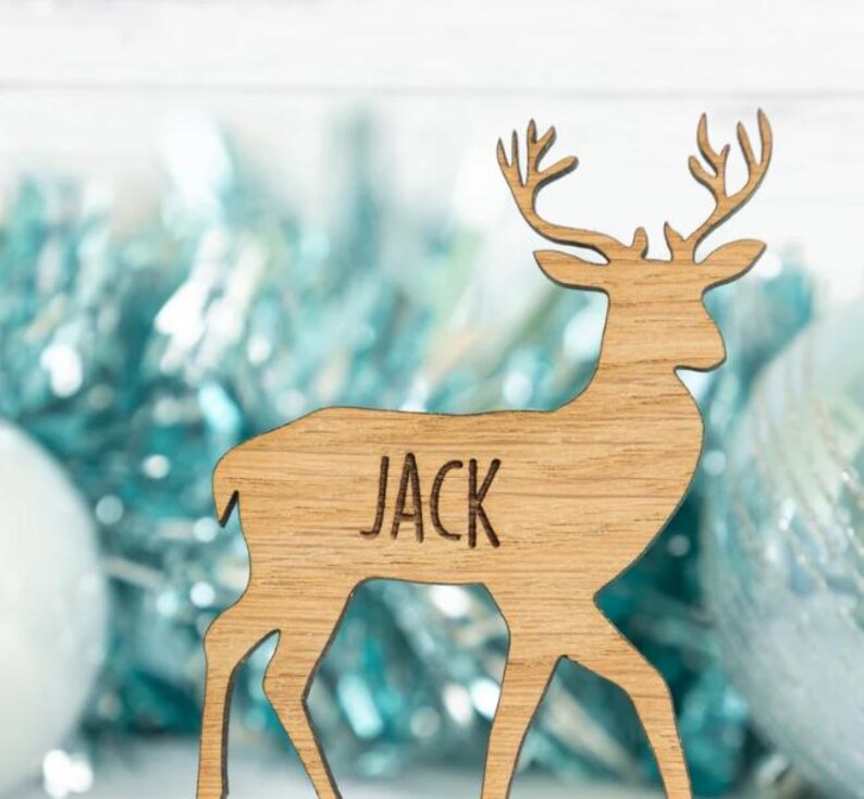 Personalized Christmas Table Decorations Luxury Stag Decor for Festive ...