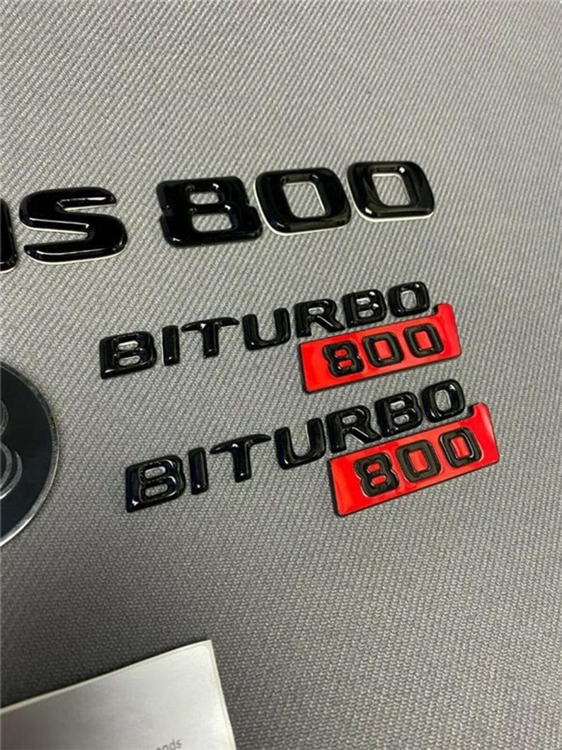 Brabus 800 Style Badges Stickers Emblems Logo Set for Mercedes-benz ...