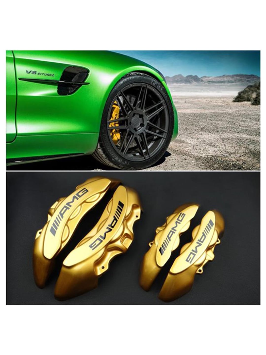 Mercedes AMG Caliper Covers Carbon Yellow - Etsy