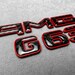 AMG G63 Emblem New Style Metal Red and Carbon Brabus Style for Mercedes ...