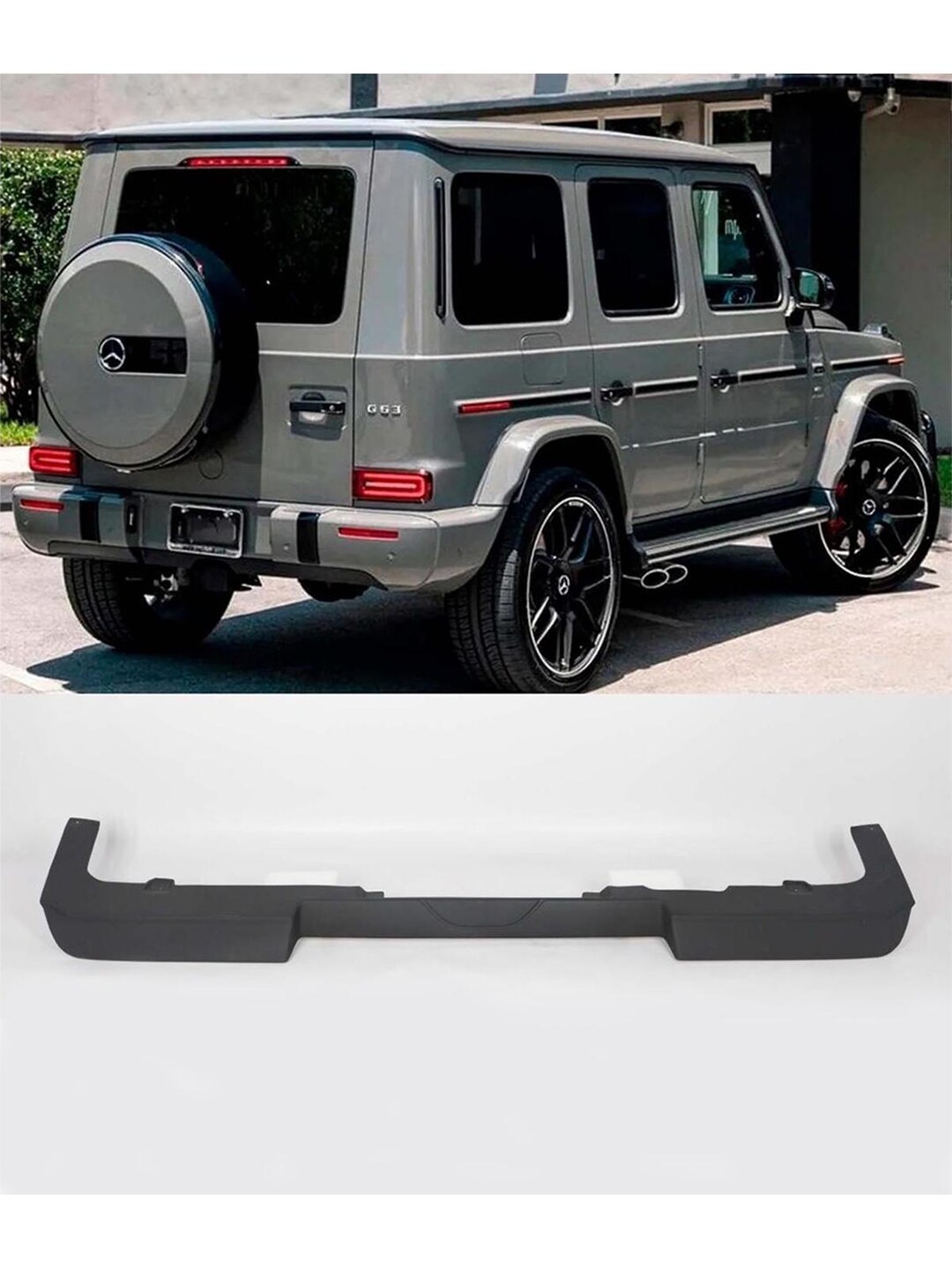 W463A Fiberglass Rear AMG Bumper Diffuser for Mercedes-benz G-wagon G ...
