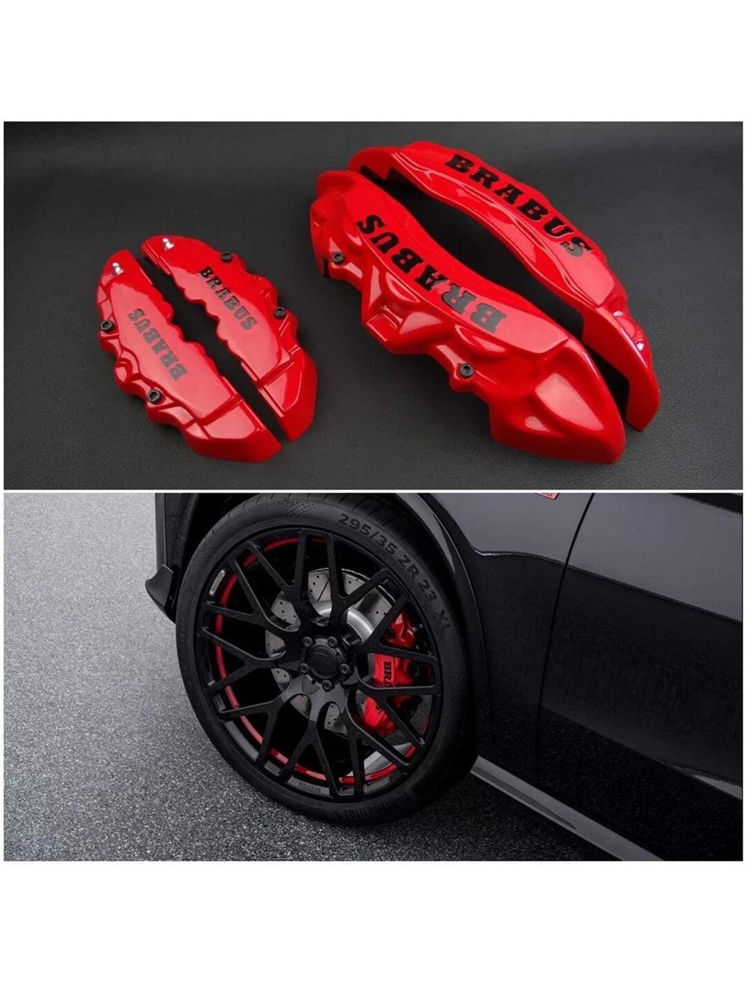 Fiberglass Red Brabus Style Brake Caliper Covers for Mercedes-benz G ...