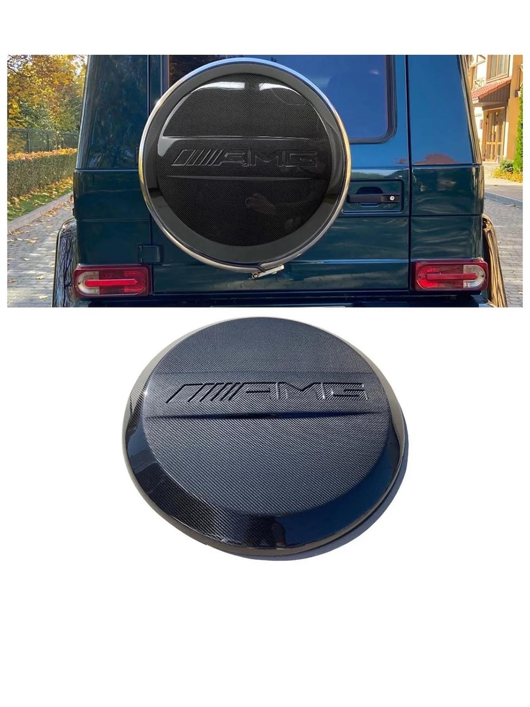 Carbon Fiber AMG Rear Spare Wheel Plate Cover for Mercedes-benz W463 G ...