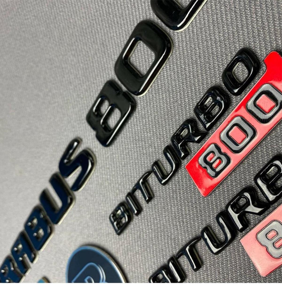 Brabus 800 Style Badges Stickers Emblems Logo Set for Mercedes-benz ...