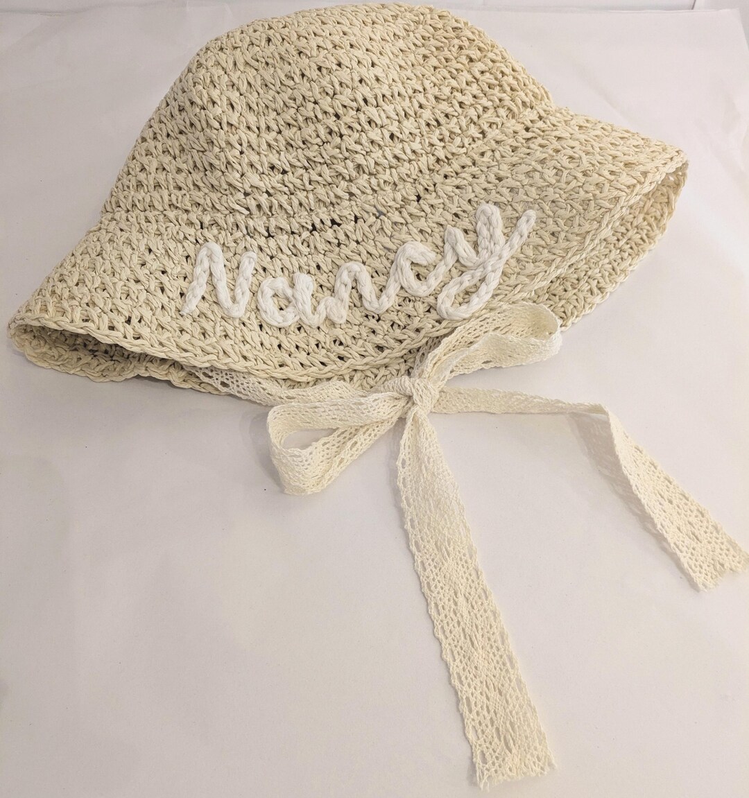 Personalised Baby/toddler Straw Hat - Etsy