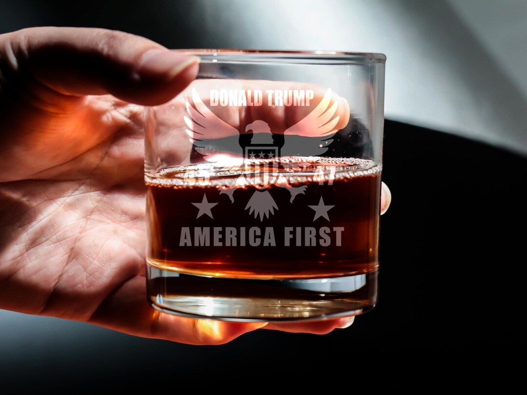 Donald Trump President Anniversary Whiskey Cup,engraved Trump 45 47 ...