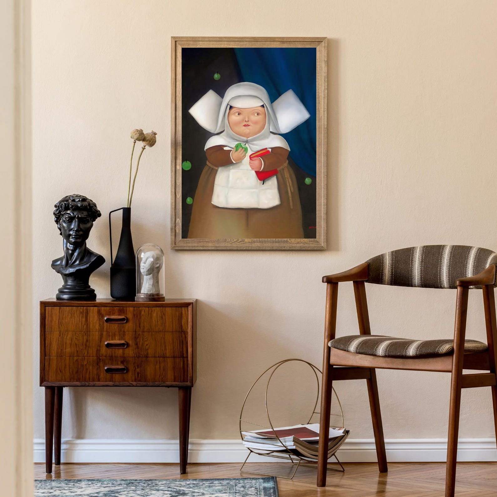 Nun Eating an Apple Fernando Botero Digital Download Printable Wall Art ...