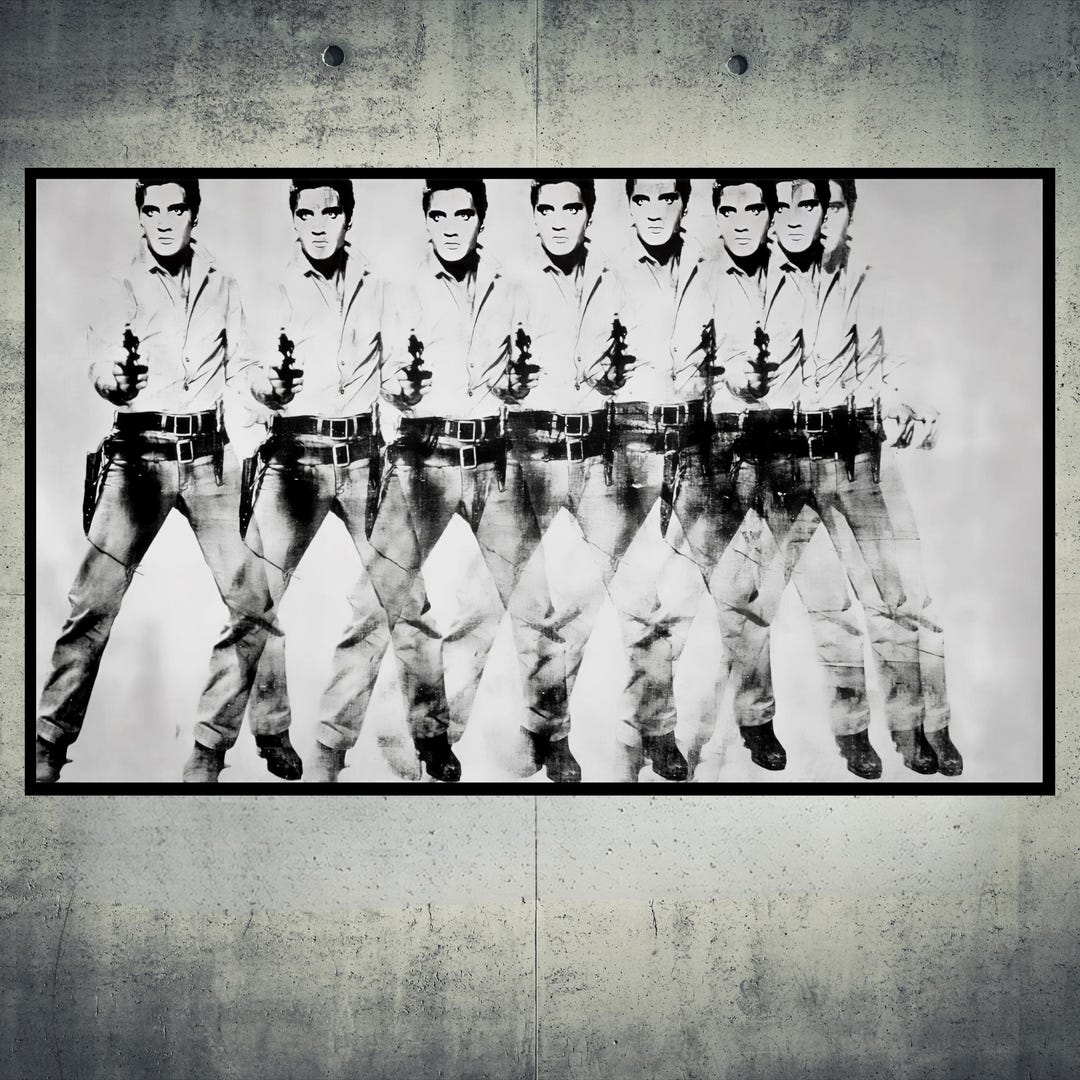 Eight Elvises Andy Warhol Digital Download Printable Wall Art High Res ...