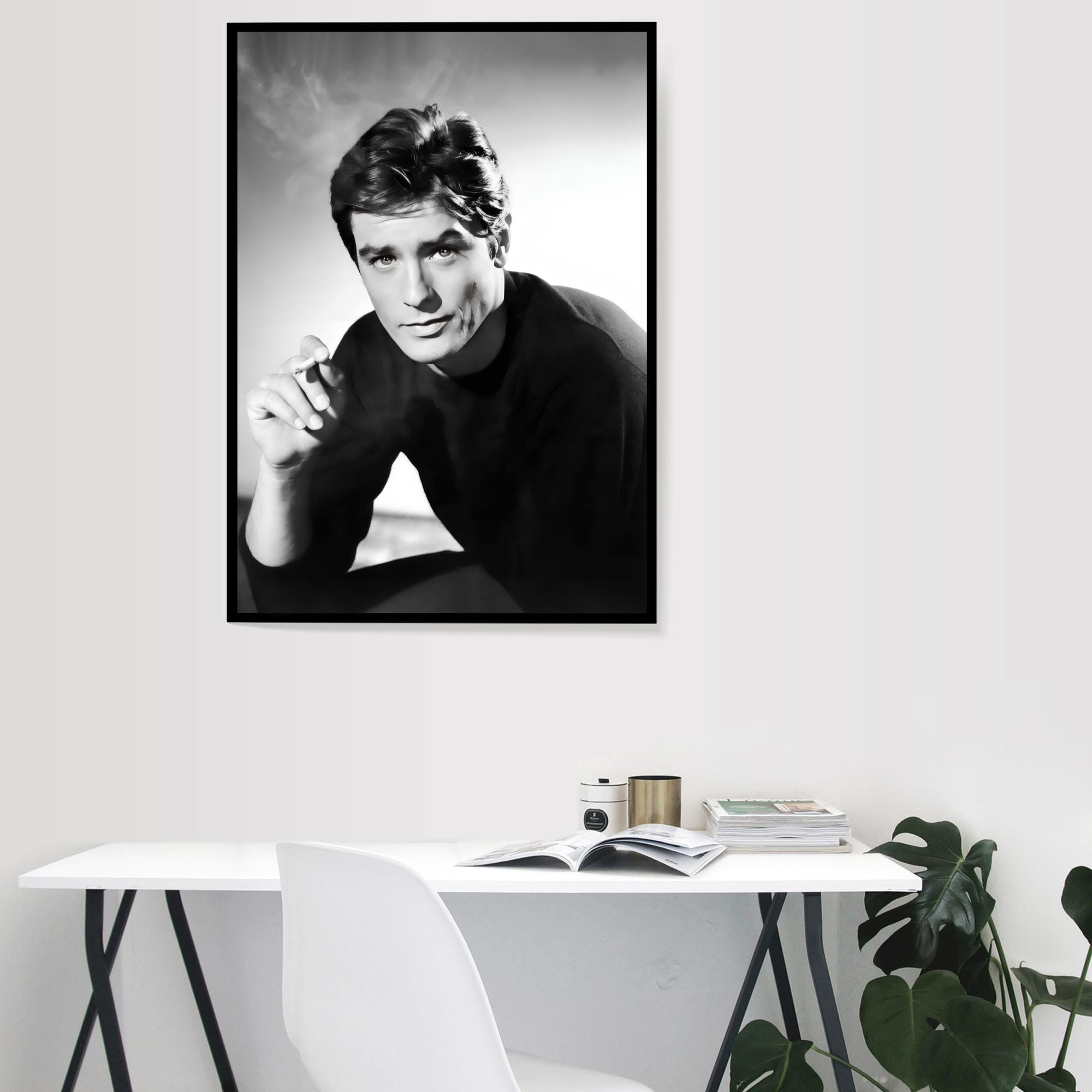 Alain Delon Poster Digital Download Printable Wall Art Alain Delon ...