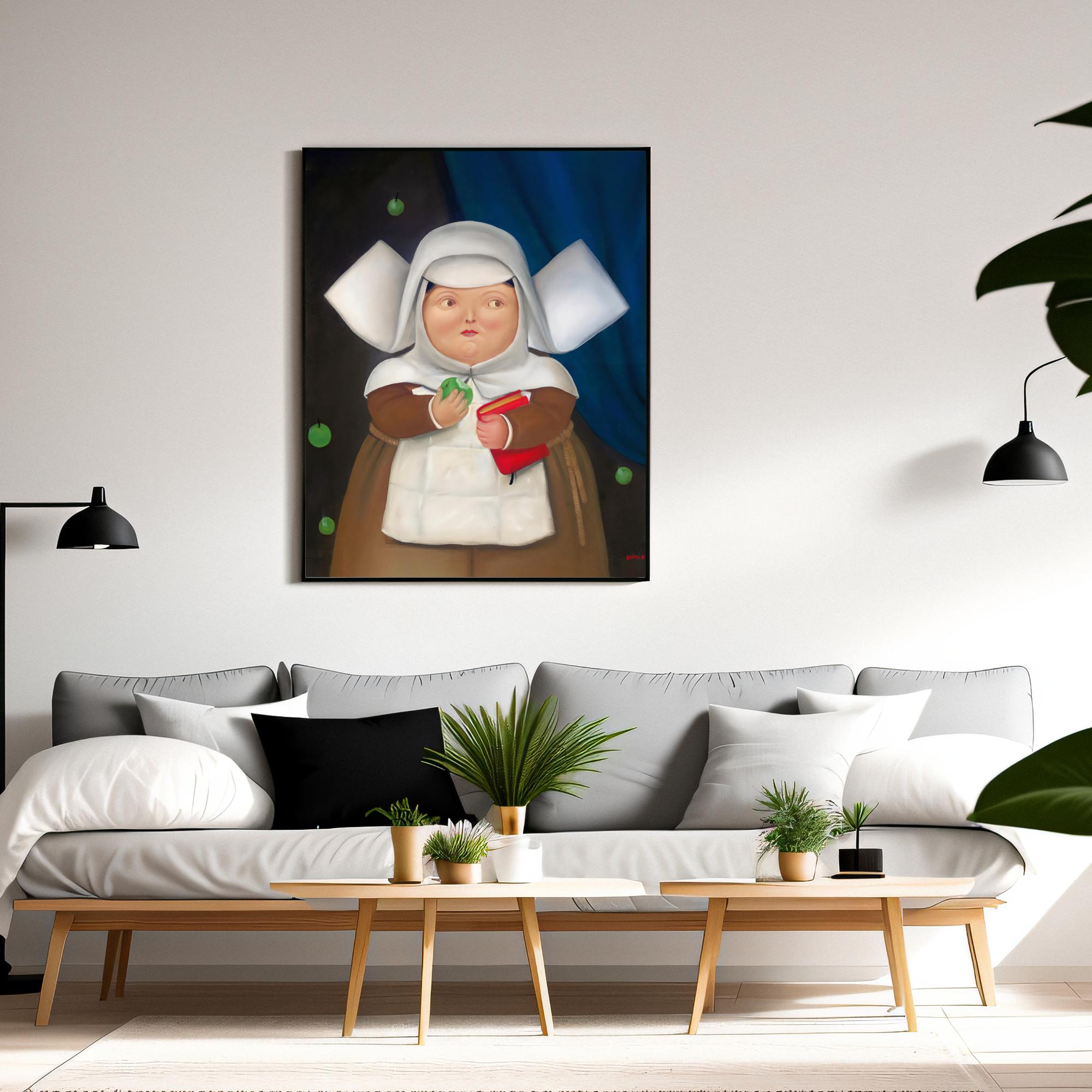 Nun Eating an Apple Fernando Botero Digital Download Printable Wall Art ...