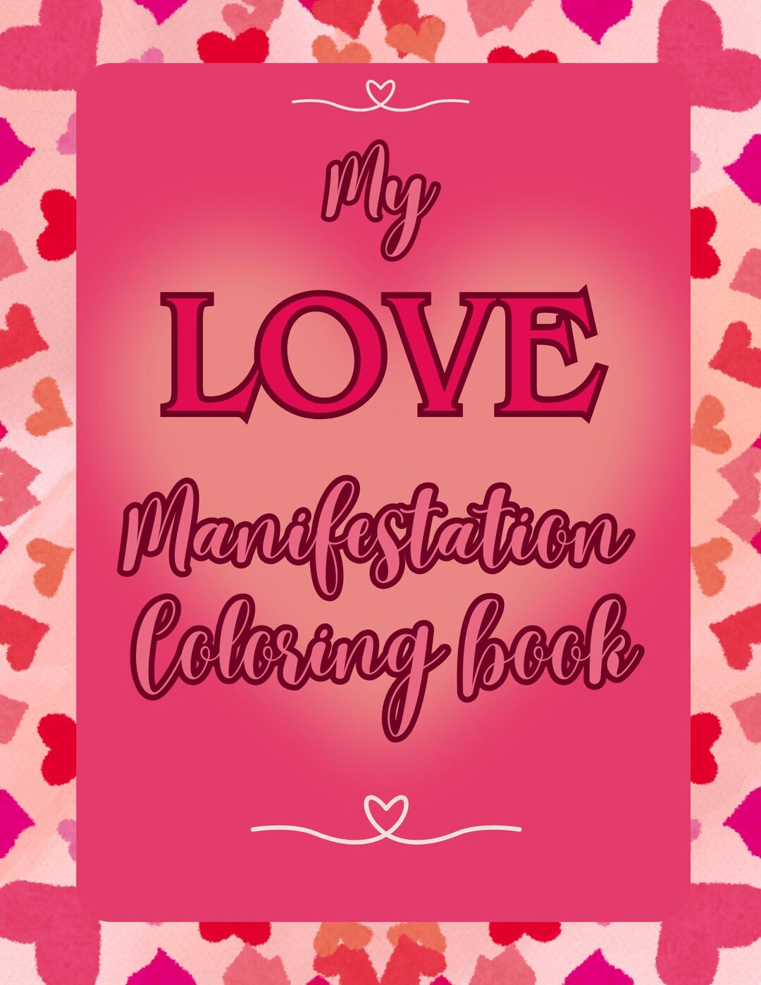 My Love Manifestation Coloring Book - Etsy