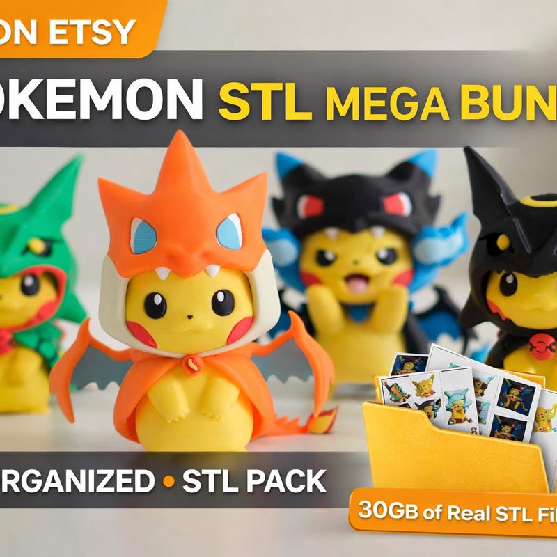 Pokemons Stl Files - Etsy
