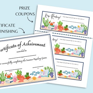 Summer Reading Game Printable, Summer Reading Challenge, Printable ...