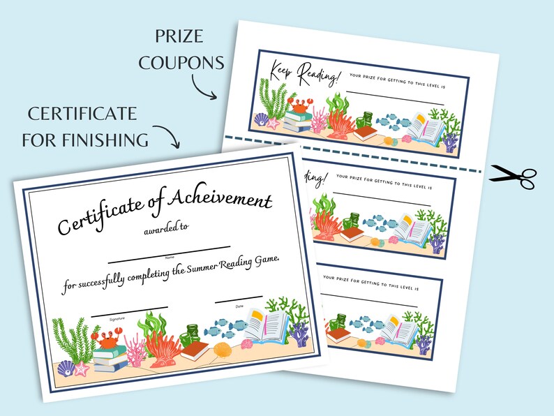 Summer Reading Game Printable, Summer Reading Challenge, Printable ...