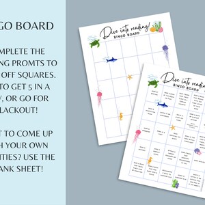 Summer Reading Game Printable, Summer Reading Challenge, Printable ...