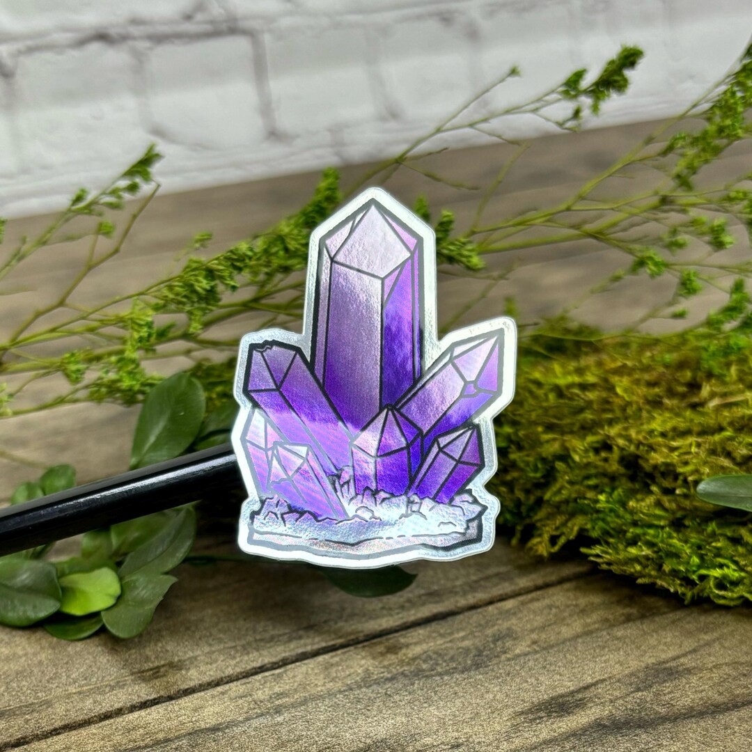 Amethyst Cluster (vinyl Die-cut Sticker) - V06-000 - Etsy