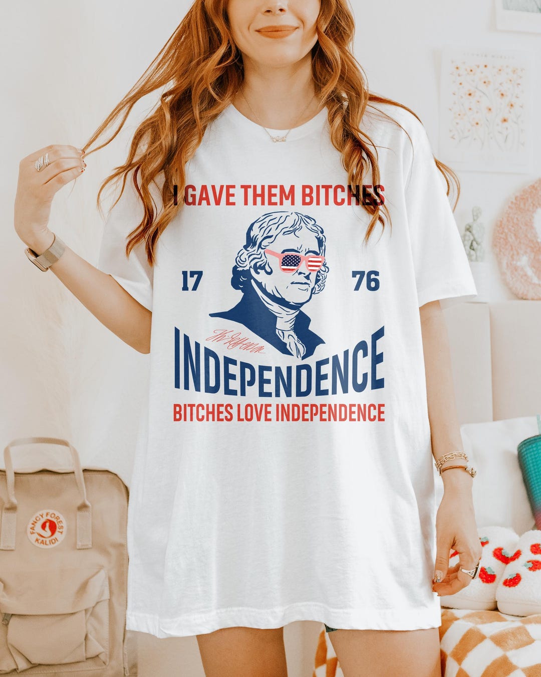 Bitches Love Independence Shirt, 4th of July Shirt, Funny 4th of July Shirt, Independence Day ...
