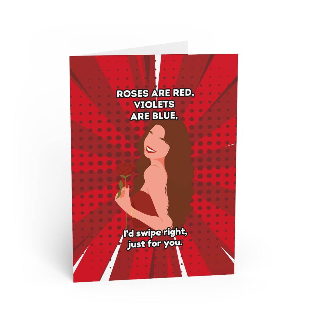 Roses Are Red Greeting Cards, Love Note Stationery, Romantic Flower ...