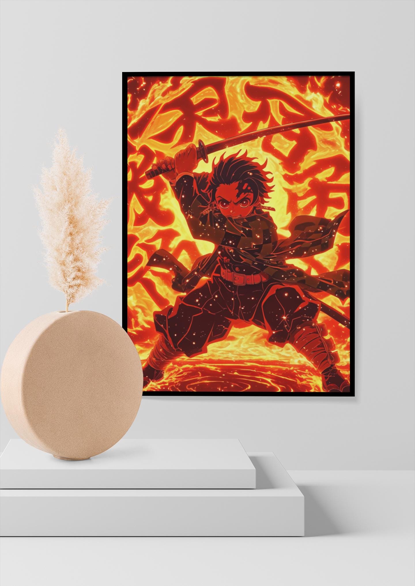 Tanjiro Kamado Poster Demon Slayer Poster Anime Poster Premium Matte ...