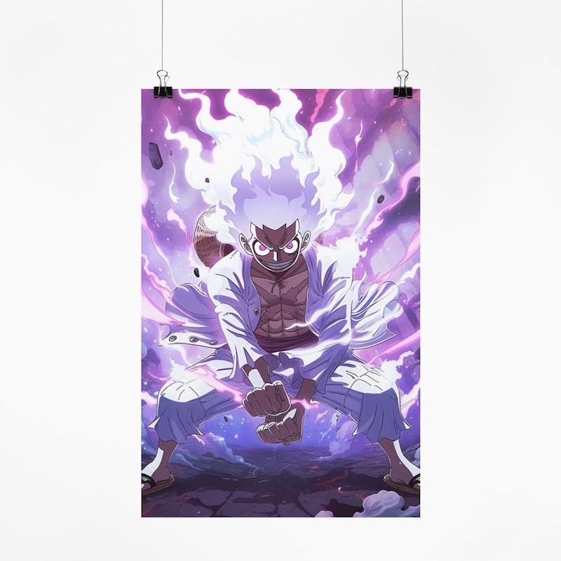 Luffy Gear 5 Poster - Etsy