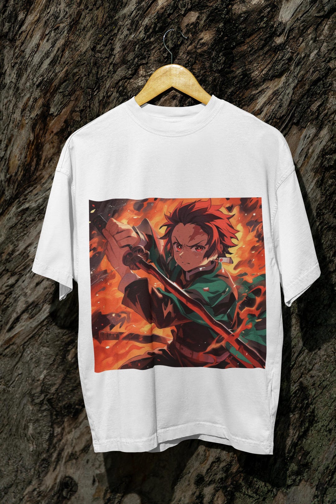 Demon Slayer T-shirt Tanjiro Kamado Design T-shirt 100% Cotton ...