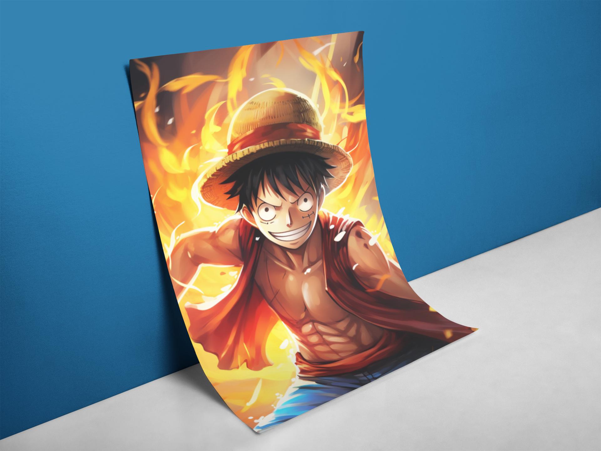 Monkey D. Luffy Poster One Piece Poster Anime Poster Premium Matte ...