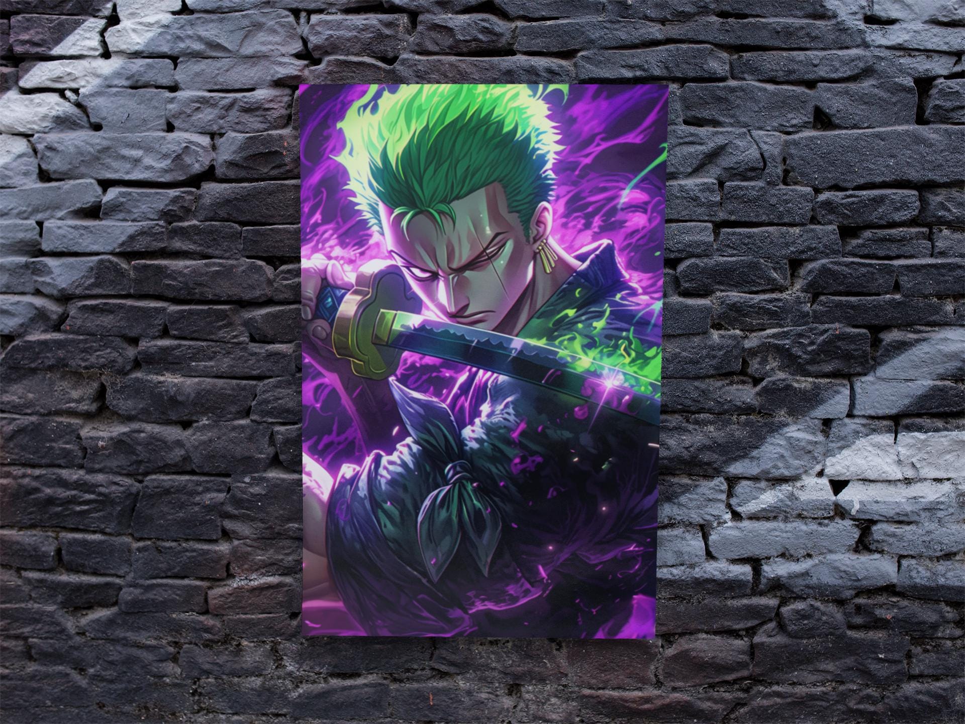 Roronoa Zoro Poster One Piece Poster Anime Poster Premium Matte Vibrant ...