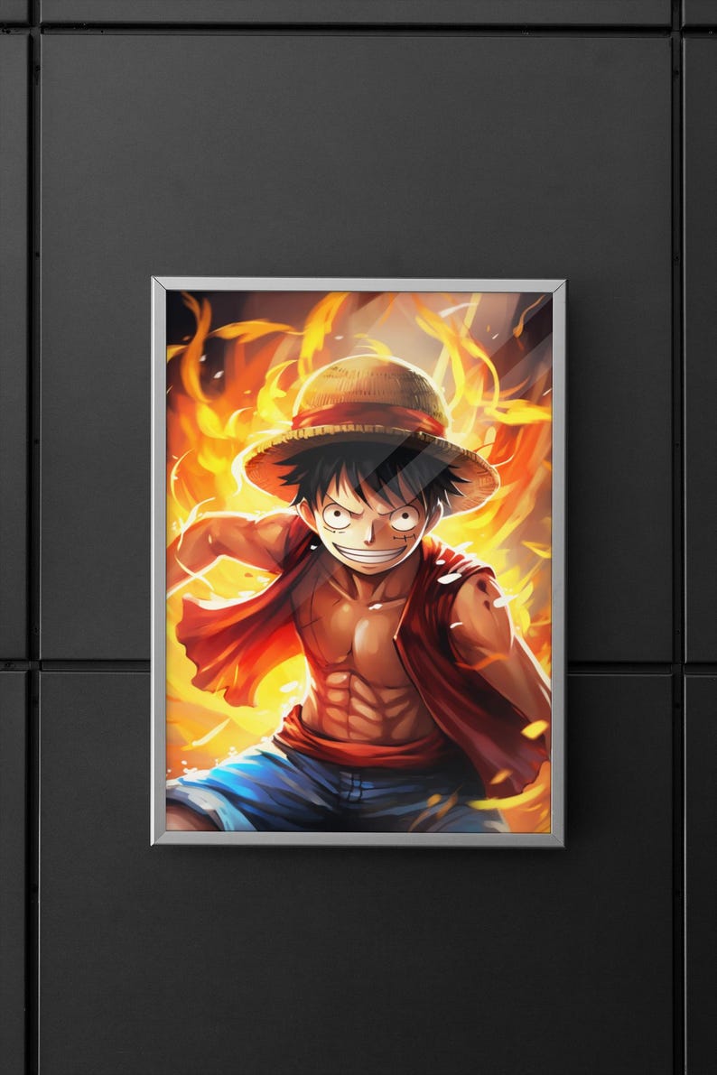 Monkey D. Luffy Poster One Piece Poster Anime Poster Premium Matte ...
