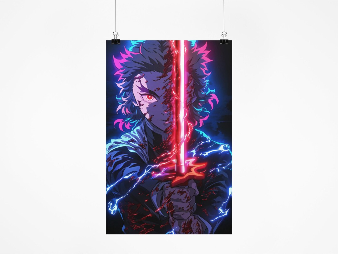 Kyojuro Rengoku Poster Demon Slayer Poster Anime Poster Premium Matte ...