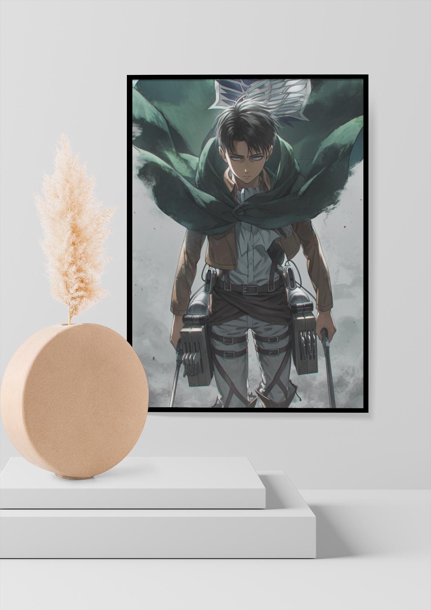 Levi Ackerman Poster Attack on Titan Poster Anime Poster Premium Matte ...