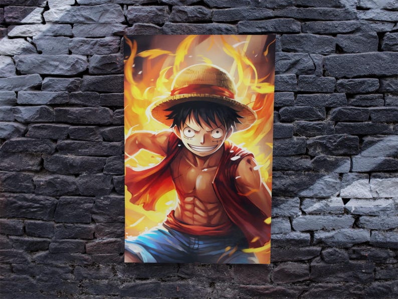 Monkey D. Luffy Poster One Piece Poster Anime Poster Premium Matte ...