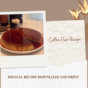 Mexican Coffee Flan Recipe - Etsy