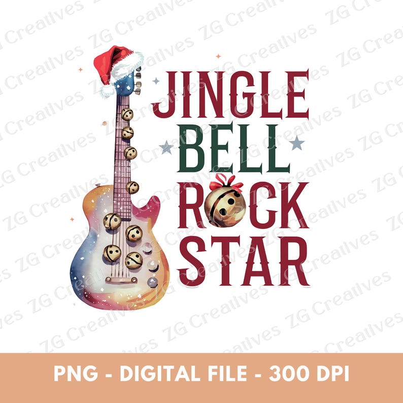 Jingle Bell Rock Star Png, Christmas Png, Xmas Png, Christmas ...