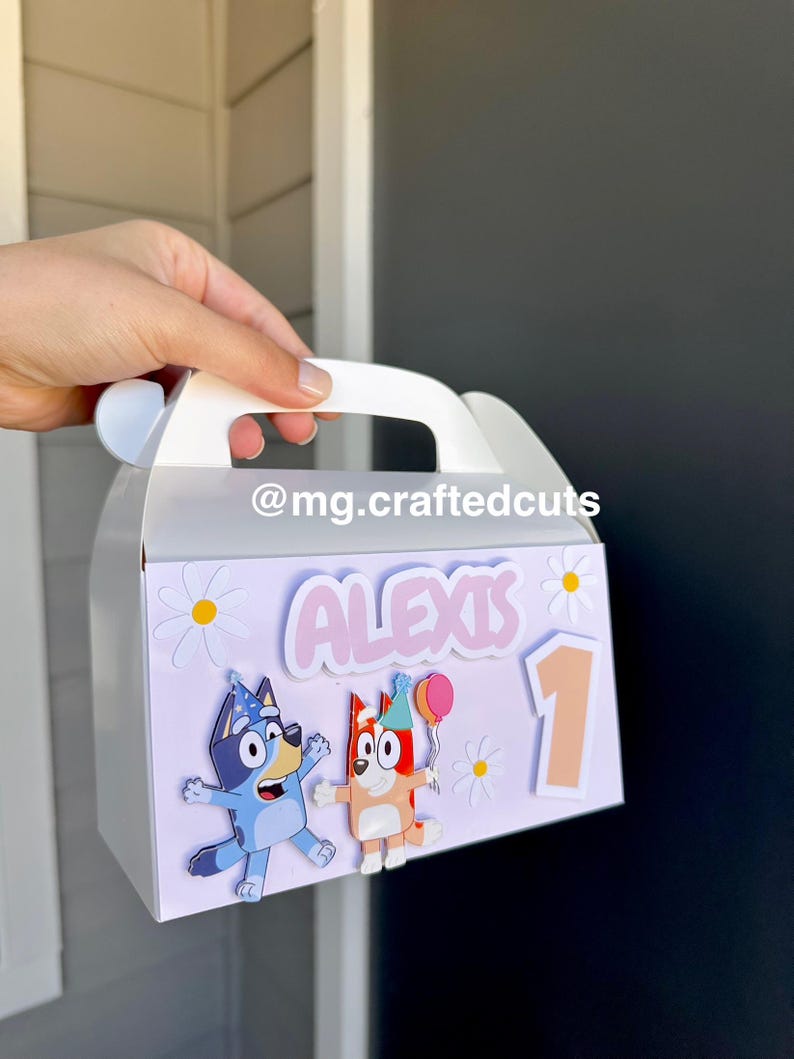Bluey Custom Gable/ Candy Box! - Etsy