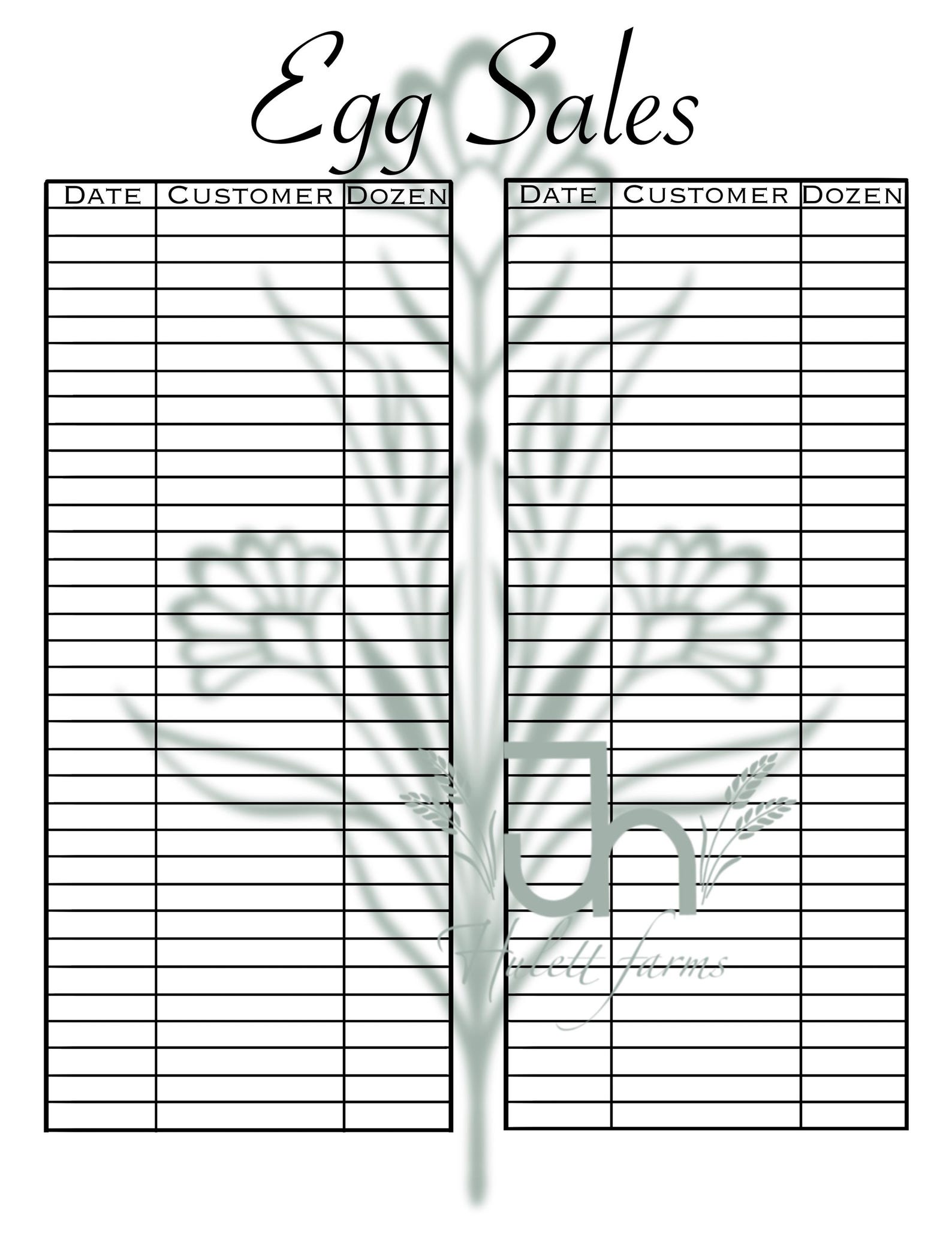 Chicken Logbook Pages - Egg Sales Expense Tracker - Flock Tracking ...