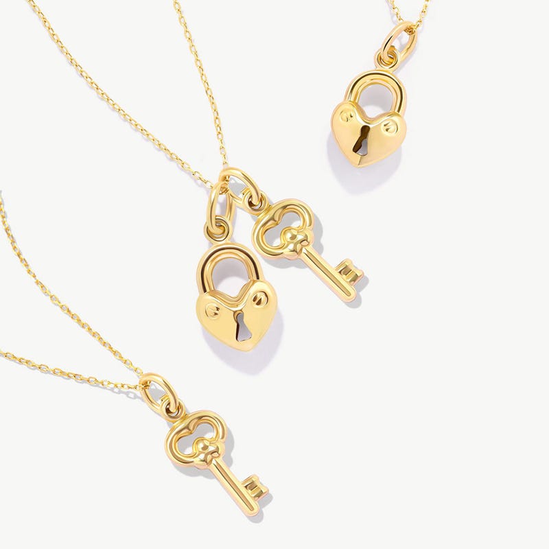 Locket and Key Couple Set - Etsy