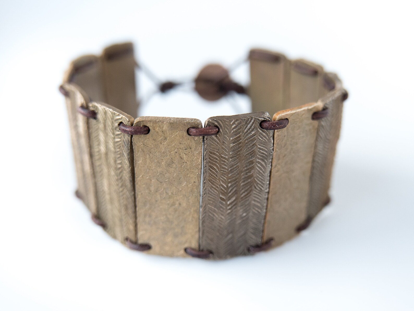 Bronze Feather Bronze Panel Cuff Patina Aged Bronze - Etsy