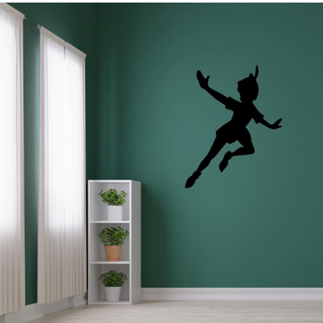 Peter Pan Decal / Peter Pan Flying Decal / Disney Wall Decal / Disney ...