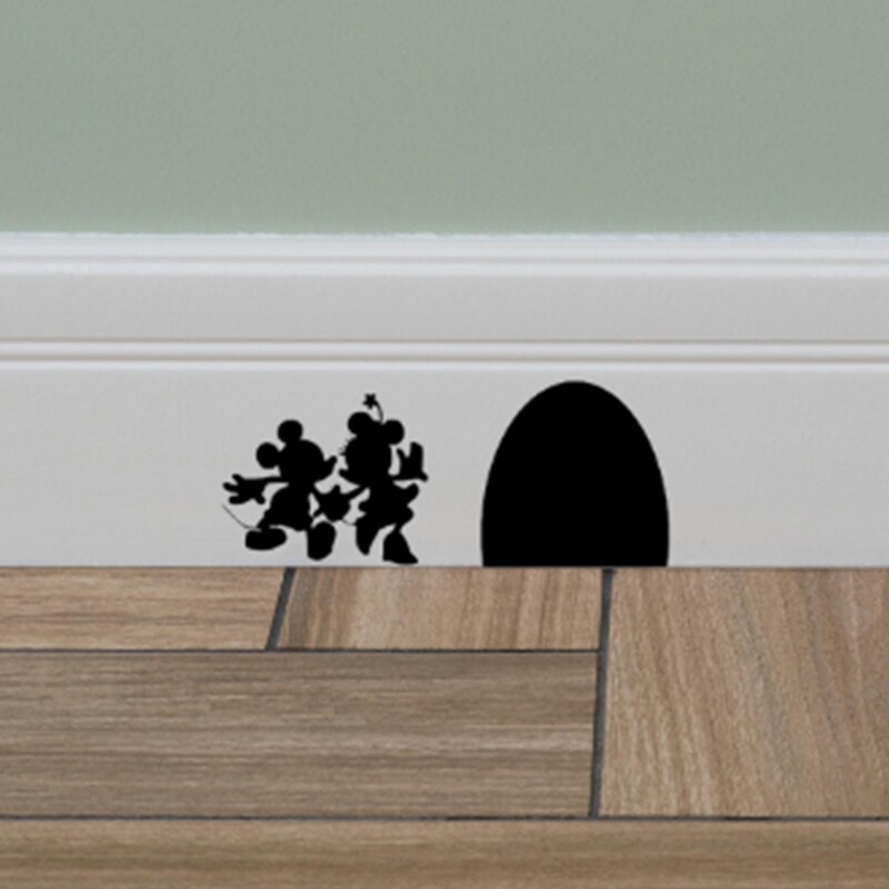 Mouse Hole Wall Decal - Etsy