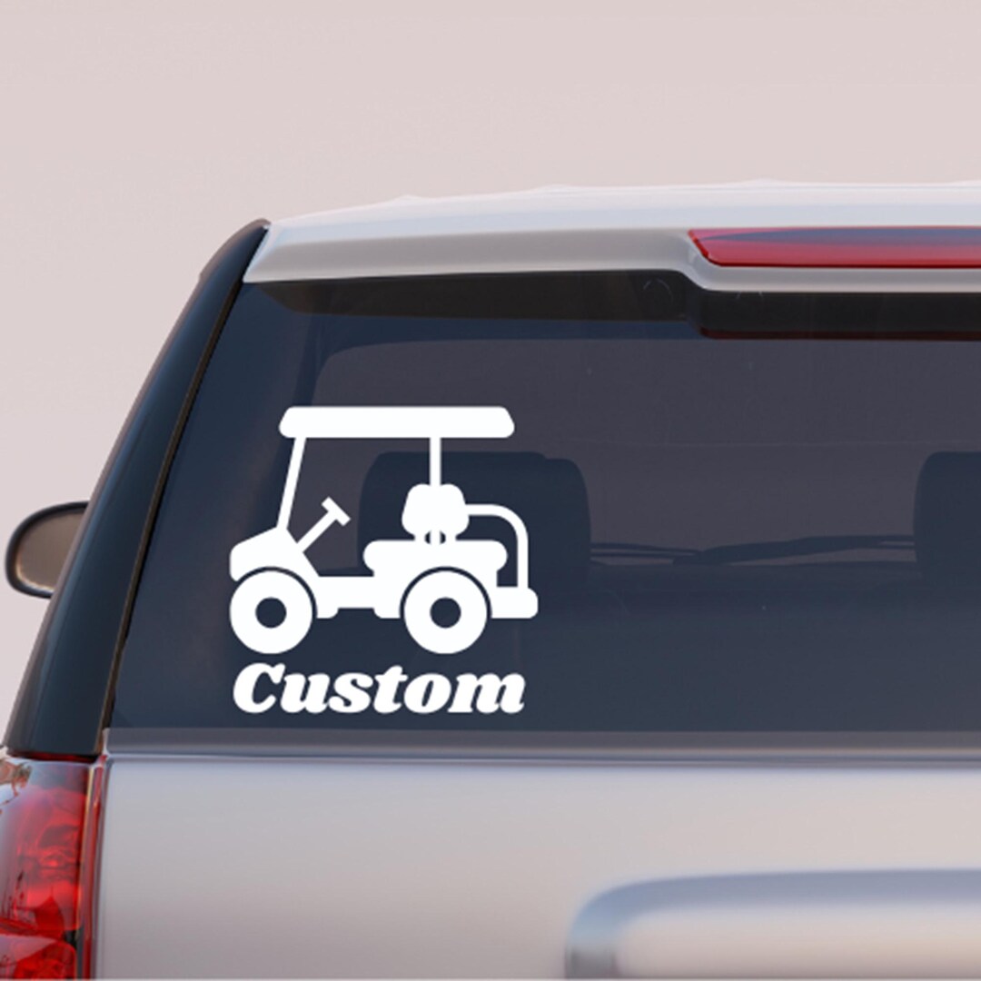 Golf Cart Decal / Custom Golf Cart Decal / Golf Decal / Car Decal ...