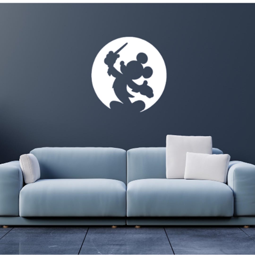 Mickey Mouse Decal / Disney Decal / Disney Music Decal / Disney Wall ...
