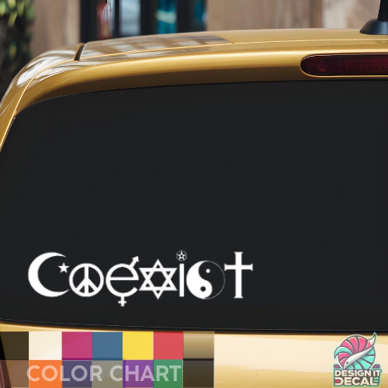 Coexist Sticker - Etsy