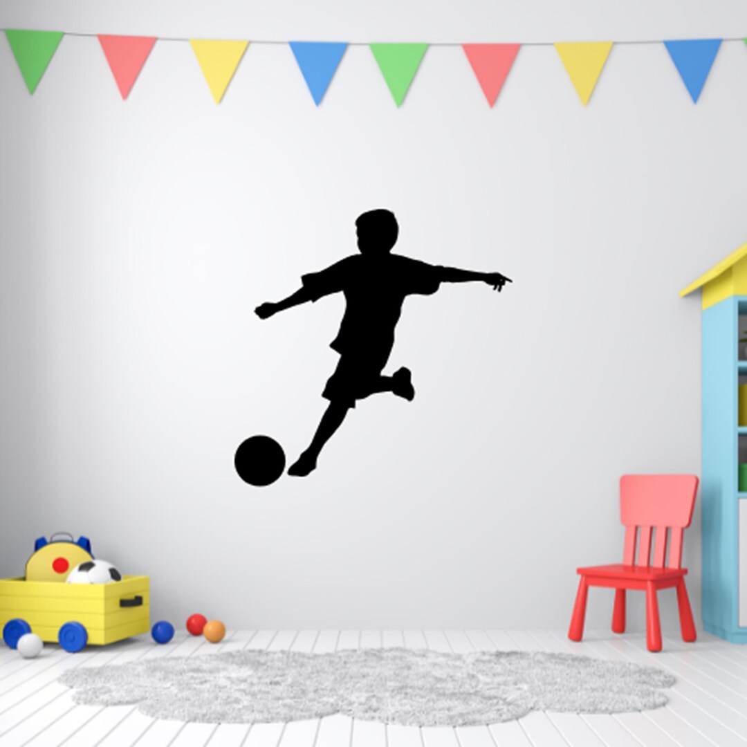 Soccer Decal / Boys Soccer Decal / Soccer Wall Decal / Soccer Wall ...