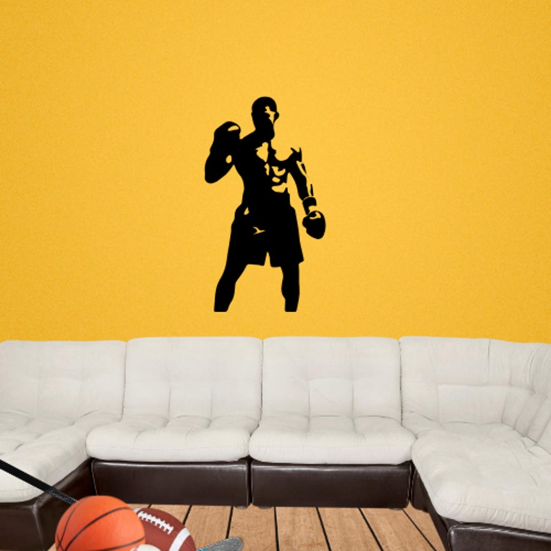 Boxer Decal / Boxer Wall Decal / Boxing Wall Decal / Boxing Wall ...
