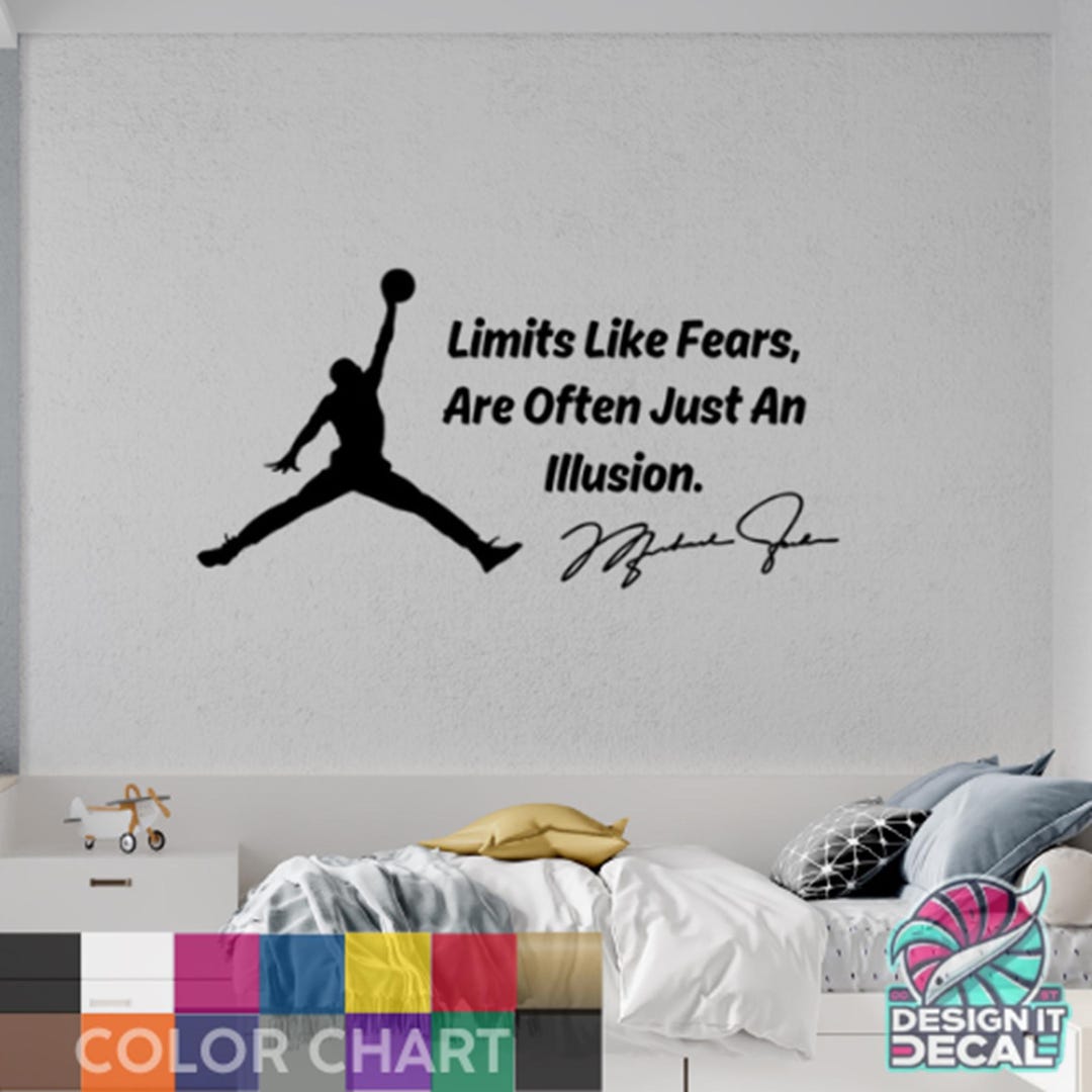 Jordan Decal / Michael Jordan Decal / Air Jordan Wall Decal / Michael ...