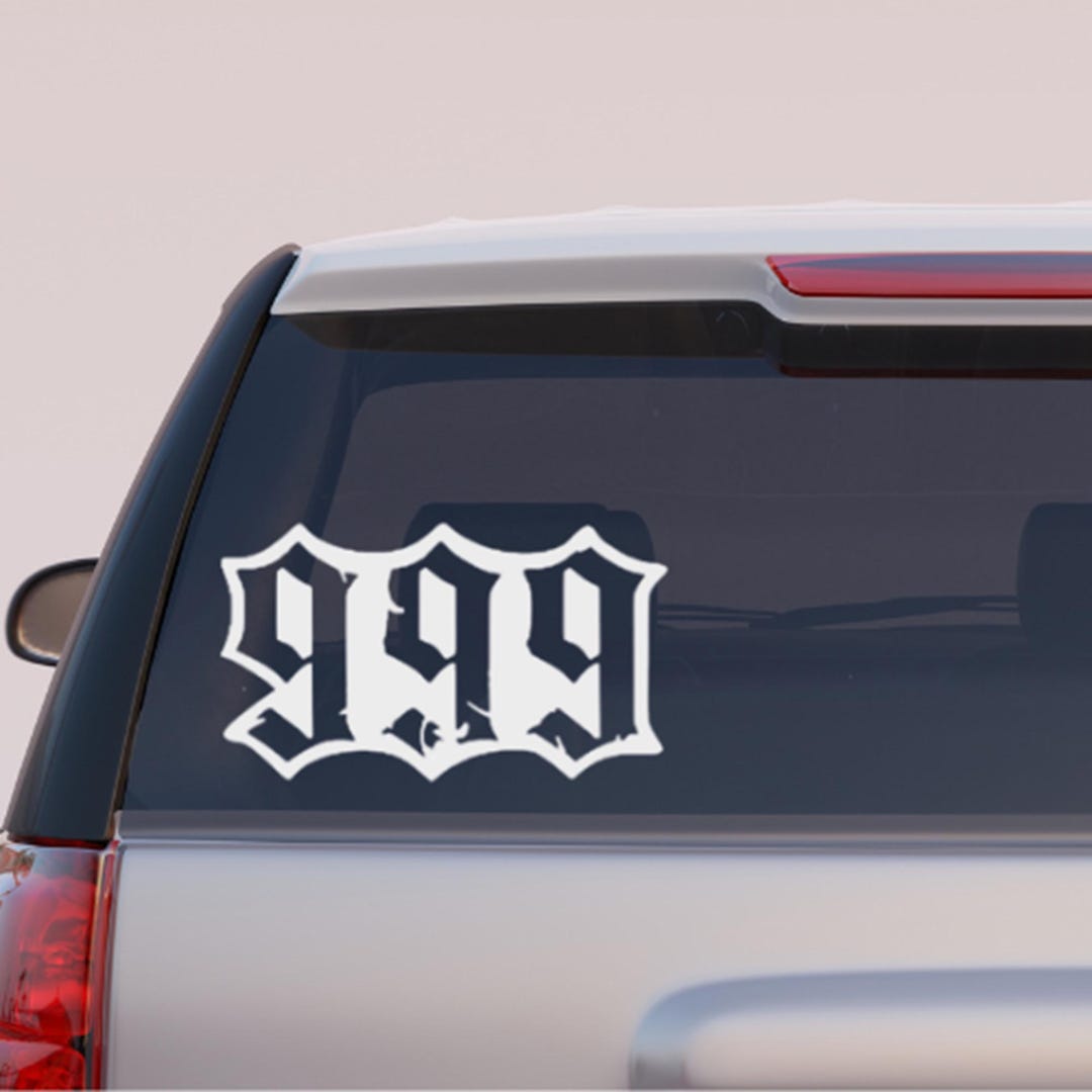 999 Car Decal / Juice WRLD Car Decal / Juice WRLD 999 Decal / Juice ...