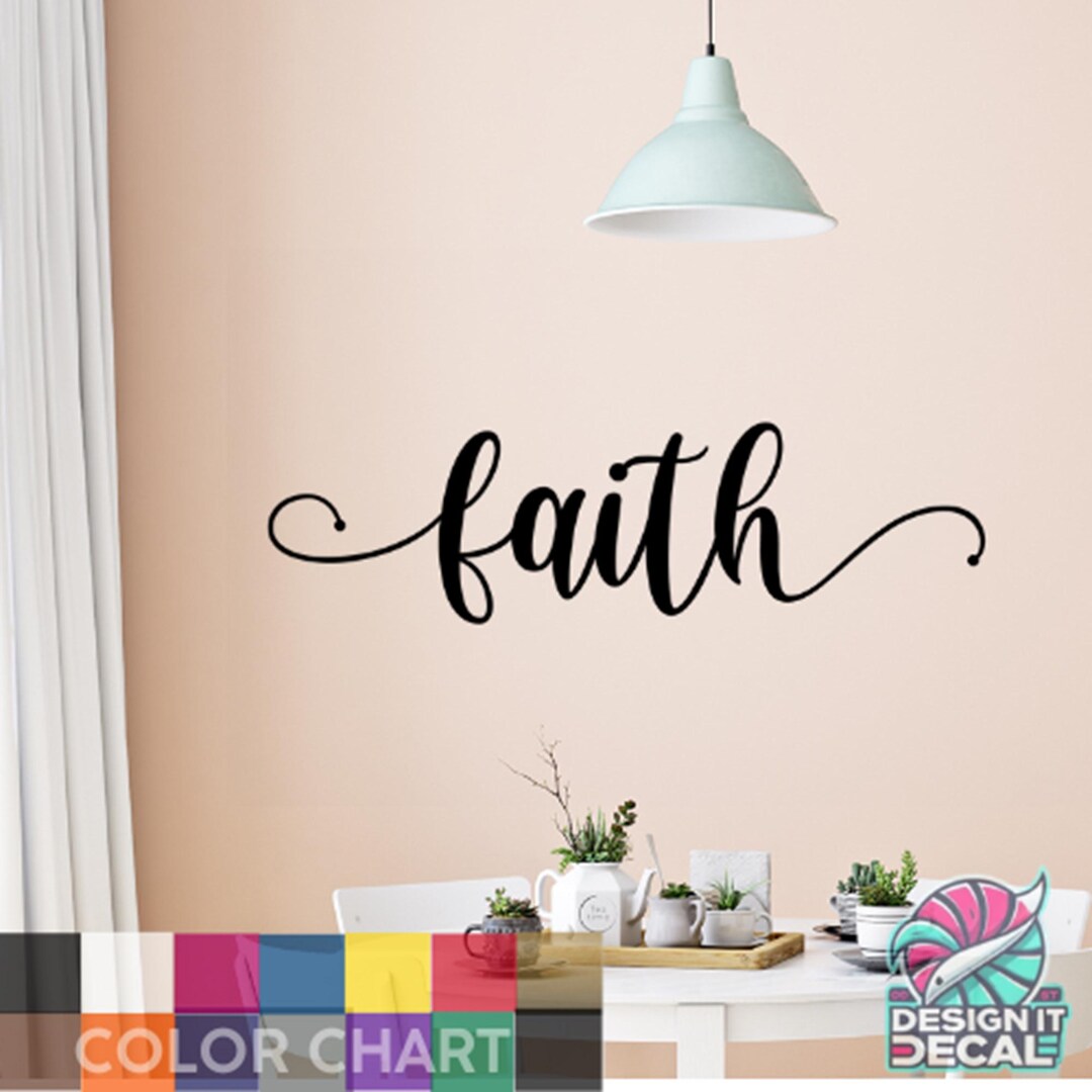 Faith Decal / Bible Decal / Heart Decal / Church Decal / Religious ...