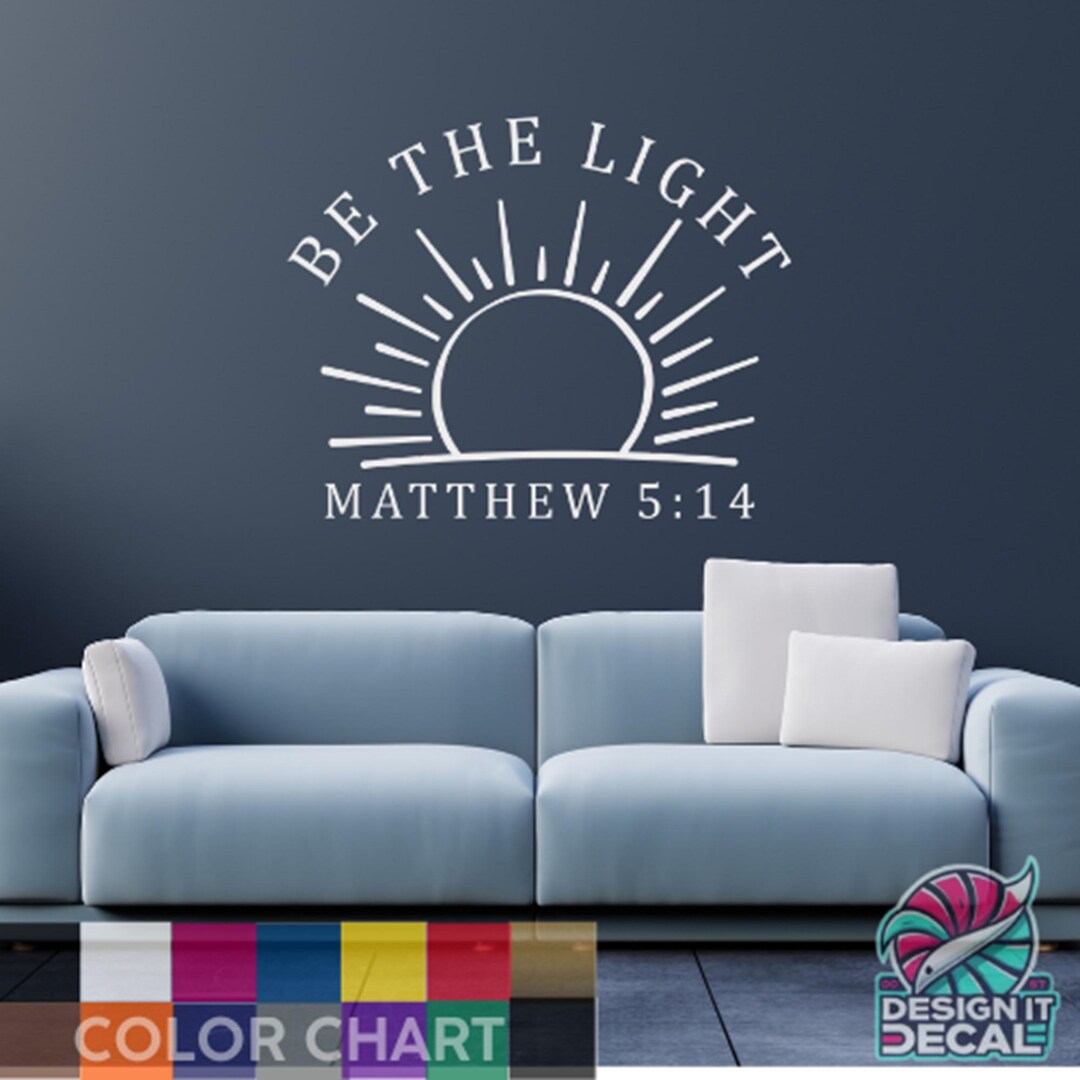 Bible Decal / Be the Light Decal / Church Decal / Religious Decal ...
