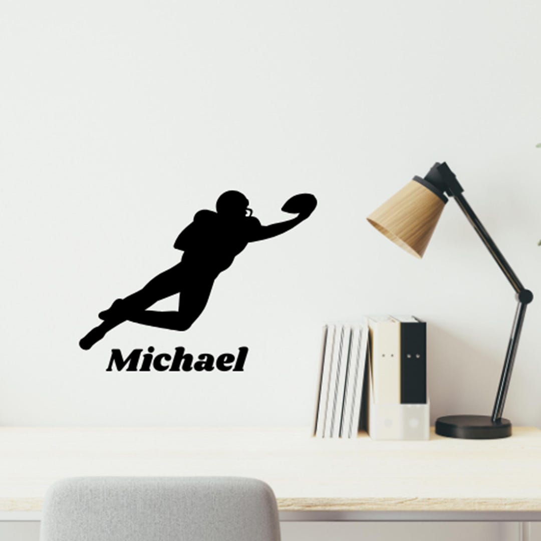 Football Decal / Custom Football Decal / Football Name Decal / Custom ...