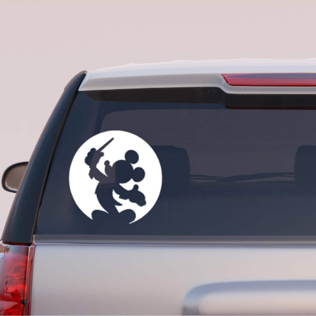 Mickey Wizard Car Decal / Mickey Mouse Decal / Mickey Head Decal ...